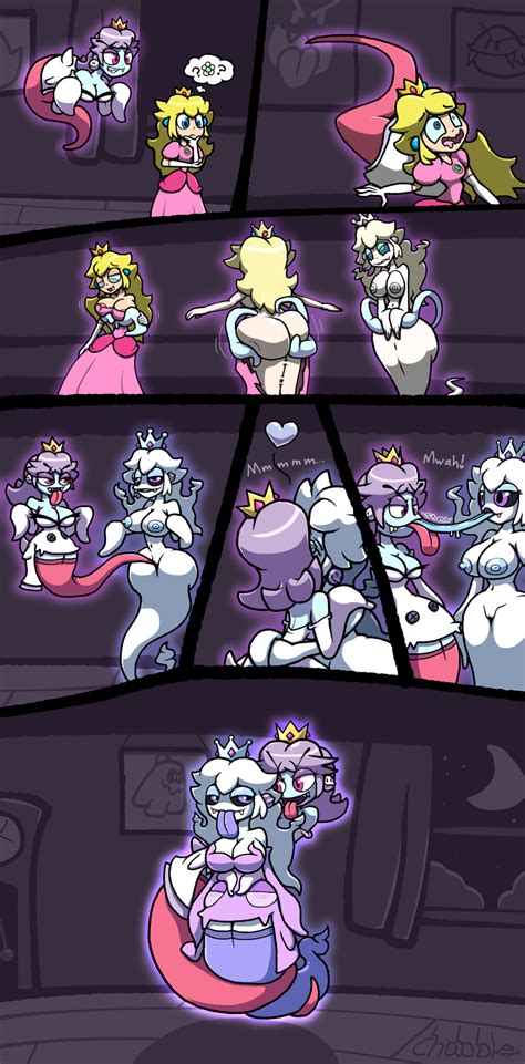 Rule 34 2girls Blonde Hair Boo Mario Chabble Comic Corruption