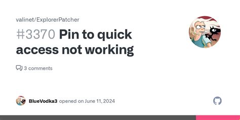 Pin To Quick Access Not Working · Issue 3370 · Valinetexplorerpatcher · Github