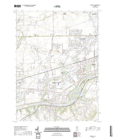 Us Topo 75 Minute Map For Yorkville Il American Map Store