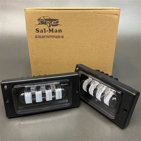 Светодиодные фары-туманки LED Sal-Man(Салман) на ВАЗ 2110-2115 7 линз ...