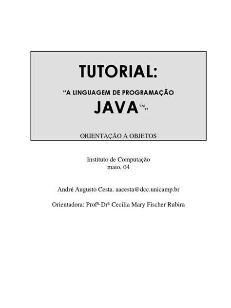 Apostila Java Pdf Classe Programação De Computadores Linguagem De Programação