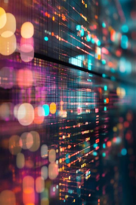 abstract data structure with colorful patterned layout representing big data visualization