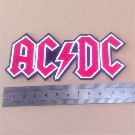 Fabric Patch Acdc Acdc Rock Heavy Metal Sew On Iron On Hobbies And Toys