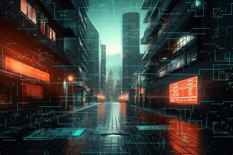 Premium Photo Circuitry Background With Matrix Code Overlay