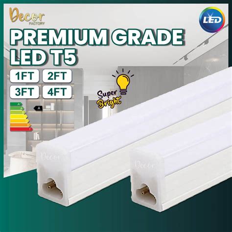 [3 Years Warranty] Premium Led T5 Tube Light Ceiling Strip Lighting T5
