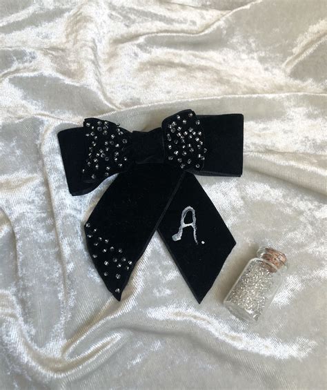 Чёрный бархатный бант Accessories Fashion Tie