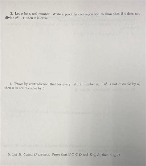 Solved Let X Be A Real Number Write A Proof By Chegg Com