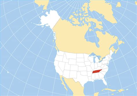 Tennessee Map In Usa Cassie Anjanette