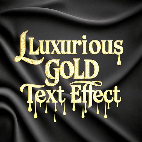 Luxurious Gold Text Effect Premium Ai Generated Image