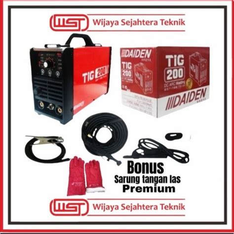 Jual Mesin Las Argon Tig 200 Pulse Daiden Original Japan Tigi 200