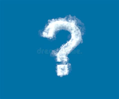 Cloud And Question On White Background Stock Illustration Illustration Of Communication