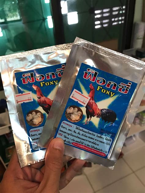 Foxy ขนาดบรรจุ 4 กรัม ซอง พ พันธุ์บำรุงไก่ชน อุปกรณ์