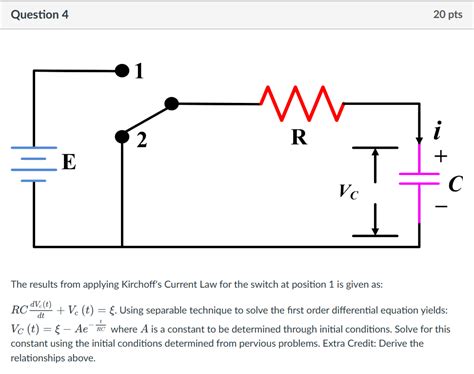 Solved The Results From Applying Kirchoff S Current Law For Chegg
