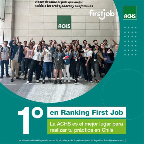 La Achs Obtiene El 1° Lugar En El Ranking Best Internship Experiences