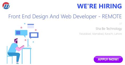 Waheed Awan On Linkedin Front End Design And Web Developer Remote Job In Sha Be Technology