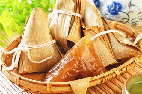 Red Bean Alkaline Dumpling Stock Image Image Of Dessert