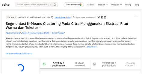 Segmentasi K Means Clustering Pada Citra Menggunakan Ekstrasi Fitur