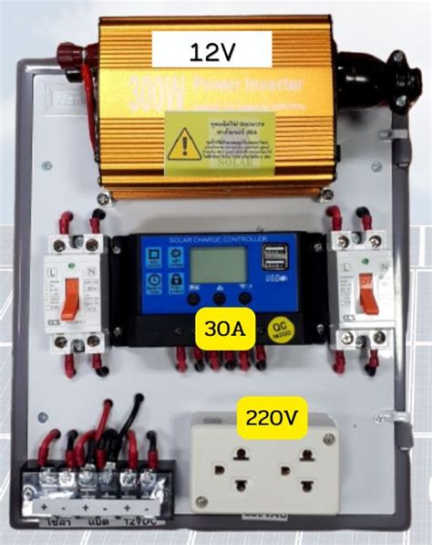 ชุดนอนนา ชุดคอนโทรล 12v 1000w มีปลั๊ค ชาร์จเจอร์ โซล่าเซลล์ พลังงานแสง