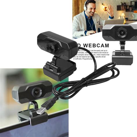 Cámara Usb 1080p Usb20 Con Rotación De Micrófono Horizontal 360 Degree