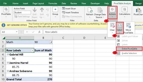 how to delete a pivot table in excel easily