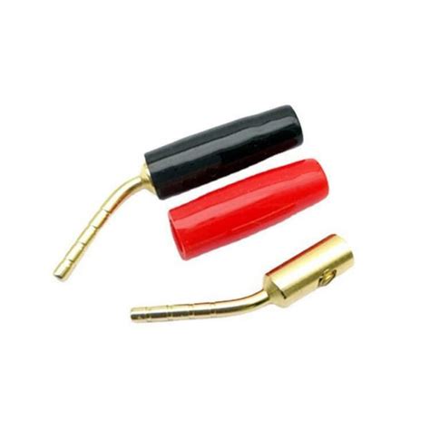 Quality Black Red Right Angle 2mm Banana Plugs Utechn Connectors