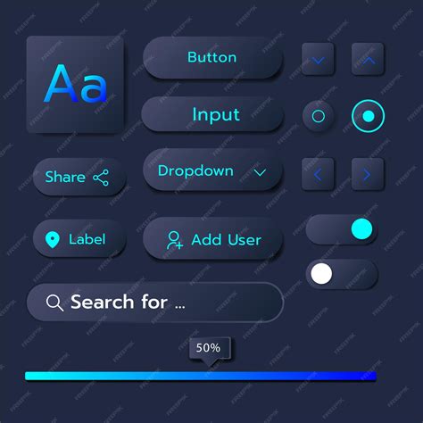 Premium Vector 3d Neumorphism Soft Ui Design 3d Buttons