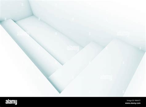 Abstract White Architecture Background Rectangle Constructions 3d