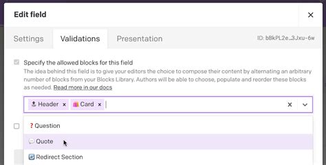 Modular Content Fields Documentation — Datocms