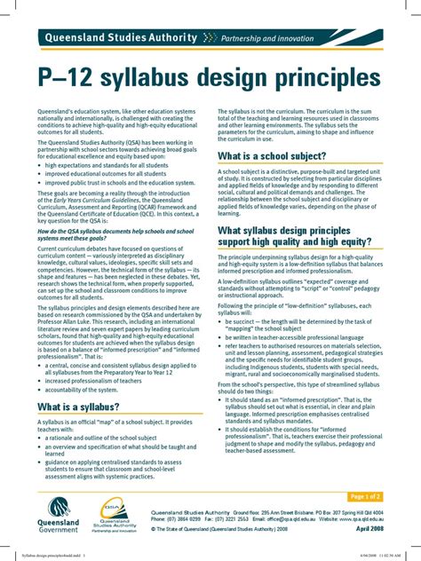 Syllabus Design Principles Pdf Curriculum Educational Assessment