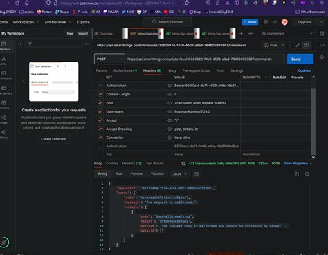 SOLVED Need Assistance With Execute Commands On A Device POST SmartThings API Support