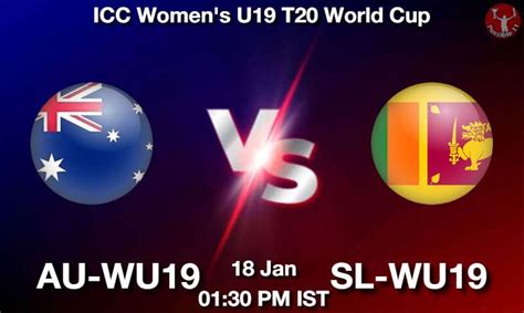 Au Wu19 Vs Sl Wu19 Dream11 Prediction Team Live Cricket 18 Jan 2023