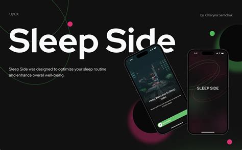 Sleep Side UI UX Design Sleep Tracking App On Behance