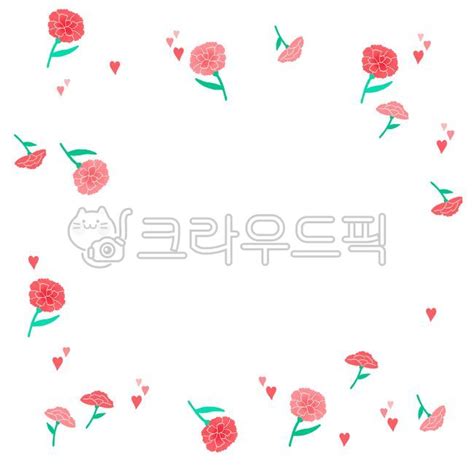 카네이션 어버이날 스승의날 패턴 무늬 사진이미지일러스트캘리그라피 Doing작가