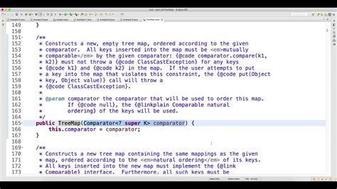 store comparator type object in treemap video 73 youtube