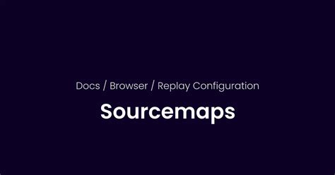Sourcemap Configuration