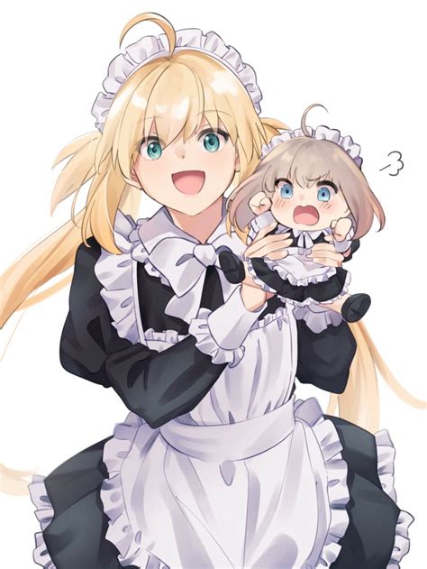 Artoria Pendragon Artoria Caster And Oberon Fate And 1 More Drawn