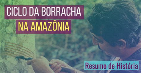 Ciclo da borracha na Amazônia Resumo de História