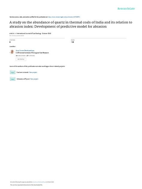 Abundance Quartz Abrasion Predicion Pdf Regression Analysis Coefficient Of Determination