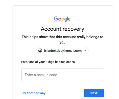 I Had Lost My 8 Digit Backup Codes And I M Not Able To Sign In My Account Google Account Community