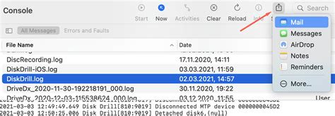 how do i find disk drill s log files