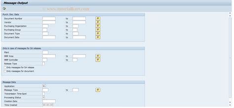 me9e sap tcode message output sch agmt schedules