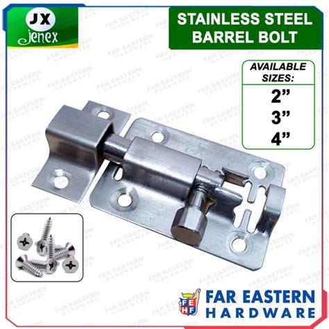 Jenex Stainless Steel Door Lock Barrel Bolt 2 3 4 Lazada Ph