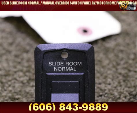 RV Components USED SLIDE ROOM NORMAL MANUAL OVERRIDE SWITCH PANEL RV