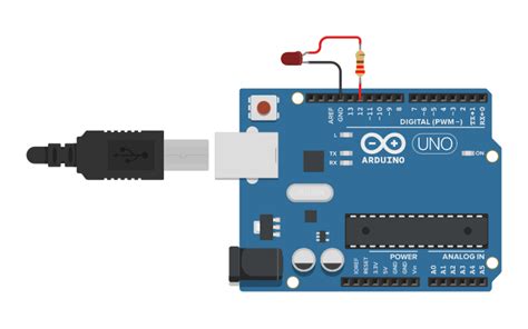 Circuit Design Arduno Uno Led Blink Tinkercad