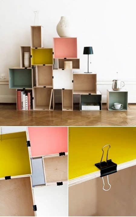 ไอเดีย Diy ชั้นวางของจากกล่องกระดาษ