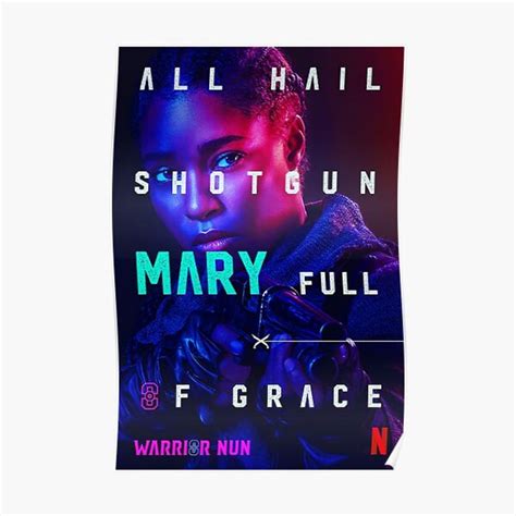 The Warrior Nun Shotgun Mary Premium Matte Vertical Poster Designed