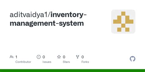 GitHub Aditvaidya1 Inventory Management System