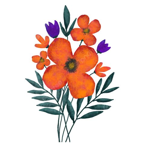 花插圖 花 插图 花束素材圖案，psd和png圖片免費下載