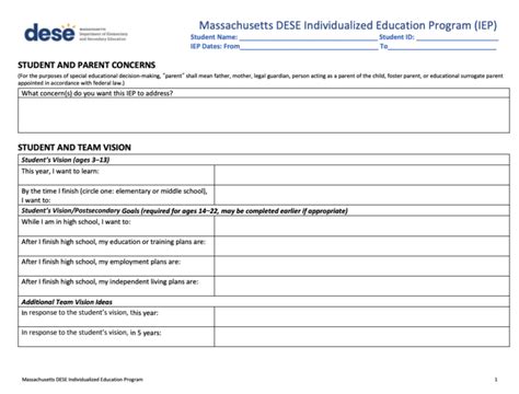 Massachusetts Iep Form Updated Document Special Needs Trusts Online