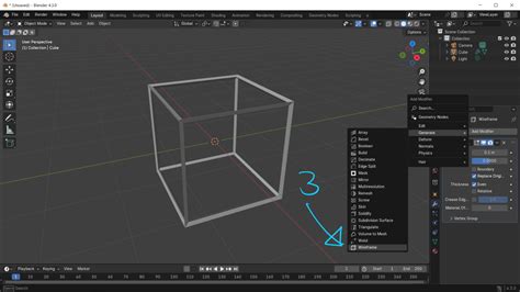 How To Make A Wireframe Cube In Blender